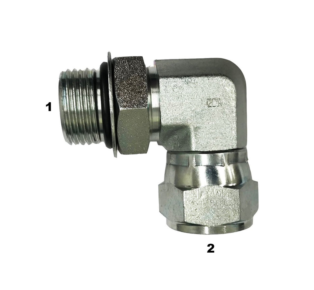 6809 | Male O-Ring to Female JIC Swivel 90 Degree Swivel — B & B Hydraulics